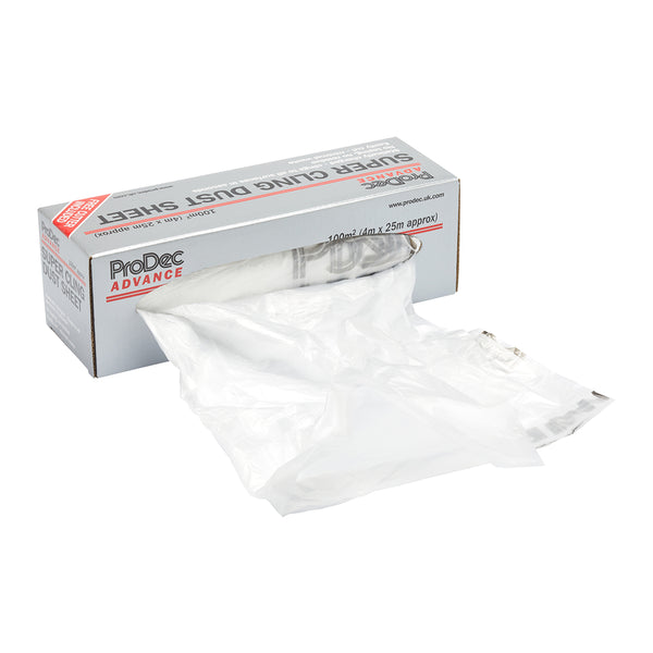 ProDec Advance Super Cling Polythene Dust Sheet Roll 100sqm | Buy ...