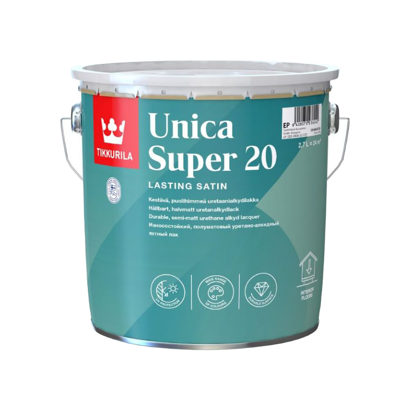 Tikkurila Unica Super 20 Urethane Lacquer | Buy Online on Paintlab, Ireland