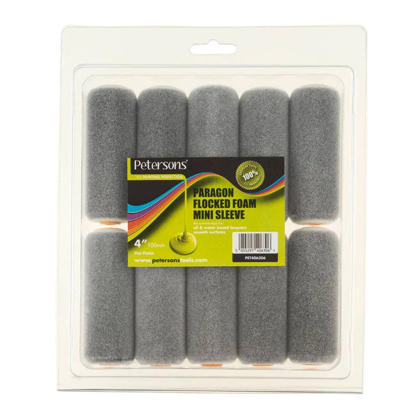 Petersons 4" Paragon Flocked Foam Mini Roller Sleeve (10 Pack) | Buy ...