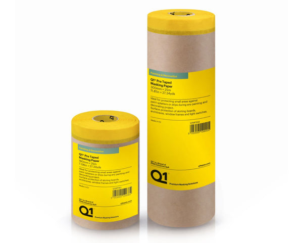 Q1 Pre-Taped Masking Paper Roll | Buy Online on Paintlab, Ireland